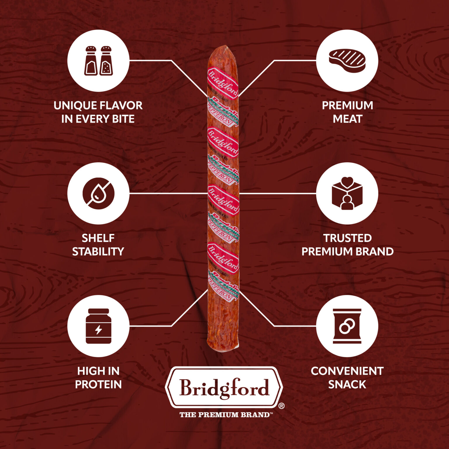 Bridgford - Old World Pepperoni Stick - Bridgford Foods